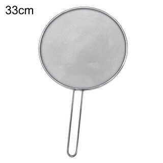 Stainless Steel Splatter Screen Oil Proofing Lid Spill Proof Frying Pan ...