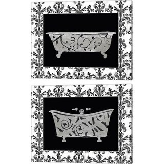 Susan Eby Glass 'Paris Hotel Tub' Canvas Art (Set of 2) - Bed Bath ...