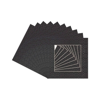 16x16 Mat for 12x12 Photo - Morroco Black Matboard for Frames Measuring ...