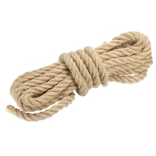 Jute Twine 14mm, 16 Feet Long Brown Twine Rope for DIY Subjects - Bed ...