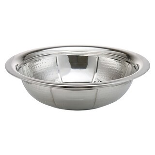 Stainless Steel Washing Bowl Hammered And Shinny 14" - Bed Bath ...