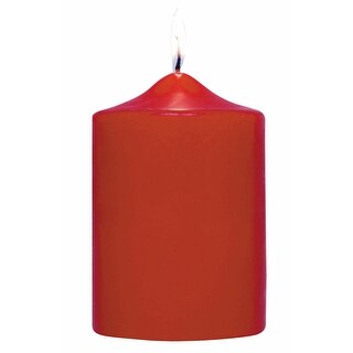 8" Red Pillar Candle - Bed Bath & Beyond - 40390044