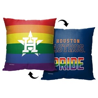 MLB Houston Astros Pride Series 18 Inch Throw Pillow - Bed Bath ...