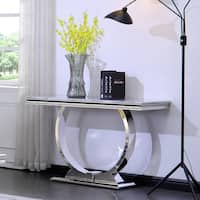 50 inch Luxury Console Table Rectangle Living Room White Sofa Entryway ...