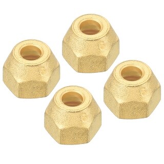 4pcs Thread Brass Flare Cap 45 Degree Flared Tube Fitting Nut Matte ...