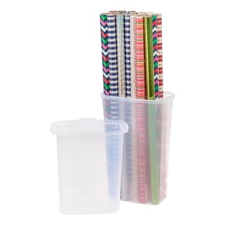 IRIS Wrapping Paper Storage Bin 40-inch (4 Pack) - Bed Bath & Beyond ...