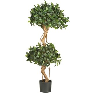 4' Sweet Bay Double Ball Topiary Silk Artificial Tree - Bed Bath ...