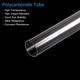 Plastic Pipe Rigid Tube Clear 0.7"(18mm) ID 0.8"(20mm) OD 17" (425mm ...
