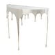 Aluminum Metal Accent, Console, and Coffee Table Collection with Drip ...