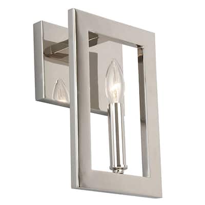 Eglo Jordan 1-light Chrome Wall Sconce - Bed Bath & Beyond - 31294051