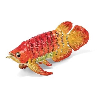 Curata Giftware Pewter Bejeweled Crystals Gold-Tone Enameled Sumo Koi ...