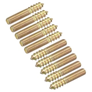 Hanger Bolts 24pcs Double Ended Thread Dowel Screws for Wood Furniture ...