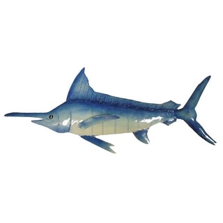 Saltwater Big Game Fish 17 Inch Marlin Haitian Metal Wall Art - Blue ...