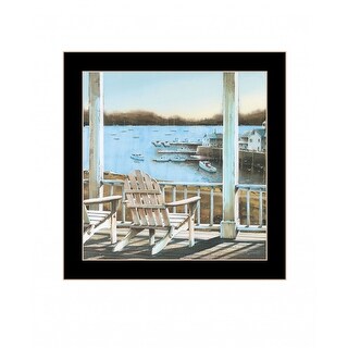 Harbor View 2 Black Framed Print Wall Art - Bed Bath & Beyond - 39739177