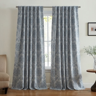 Giovanni Medallion Blackout Window Curtain Panel - Bed Bath & Beyond ...