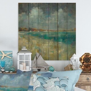 Designart 'Sky And Sea' Nautical & Coastal Wood Wall Art Panels ...