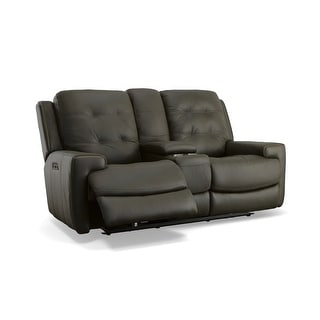 Wicklow Power Reclining Loveseat with Console & Power Headrests by Flexsteel - Bed Bath & Beyond ...