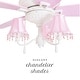 Taylor & Olive Calendula 48-inch White/ Pink LED Ceiling Fan - Bed Bath ...