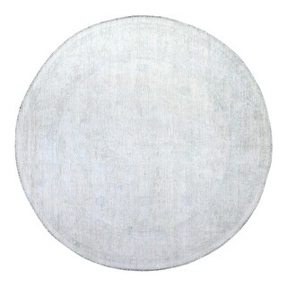 Shahbanu Rugs Daisy White White Wash Peshawar with Faded Colors Pure ...