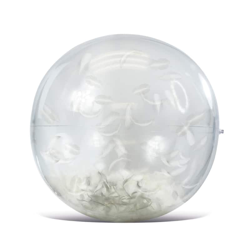 CoTa Global White Feather Inflatable Large Beach Ball Pool Accessory ...