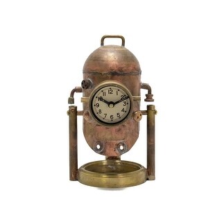 Pendulux Diver Helmet Desk Clock - 7 X 5 X 6.25 inches - Bed Bath ...