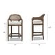 Americana Modern Cane Back Bar Stool - Counter or Bar Height - 26 or 30 ...
