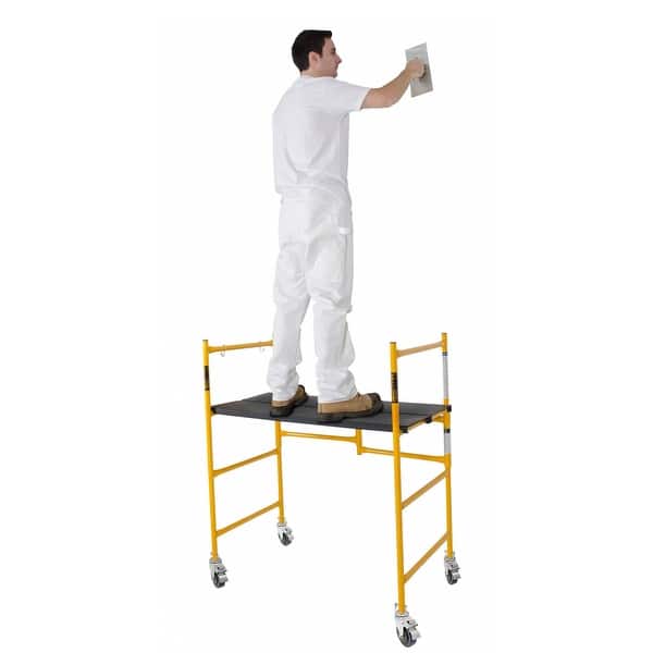 MetalTech 4 Foot High Portable Basic Mini Mobile Scaffolding with ...