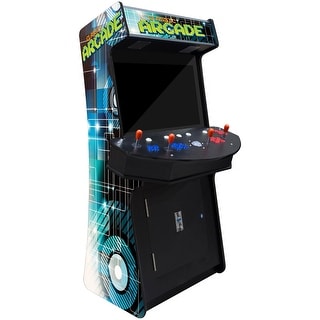 4 Player Slim Stand-Up Arcade Machine 6296 Games 32" LCD Screen - Bed ...