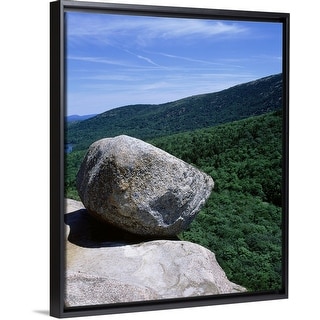 "Maine, Acadia National Park, South Bubble Rock, High angle view of a ...