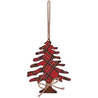 Plaid Tree Ornament -Set of 4 - Bed Bath & Beyond - 41214328