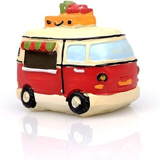 2in Christmas Village Figurine Hand Crafted Collector Santa Bus - Bed ...