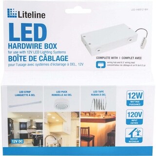 Liteline White Hardwire LED Under Cabinet Light Fixture Box - 1 Each ...