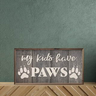 My Kids Have Paws Black - Bed Bath & Beyond - 42708487