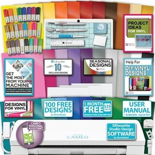 Silhouette Cameo 3 Machine Bundle 30 Oracal Vinyl Xfer Ppr Designs ...