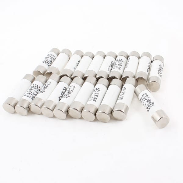 20 Pcs AC 500V 16A 16A Fast Blow Acting Ceramic Fuse 10mm x 38mm - Bed ...