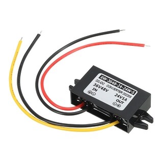 DC36V 48V to DC 24V 1A 24W Power Converter Regulator Plastic for LED System - Black - Bed Bath ...