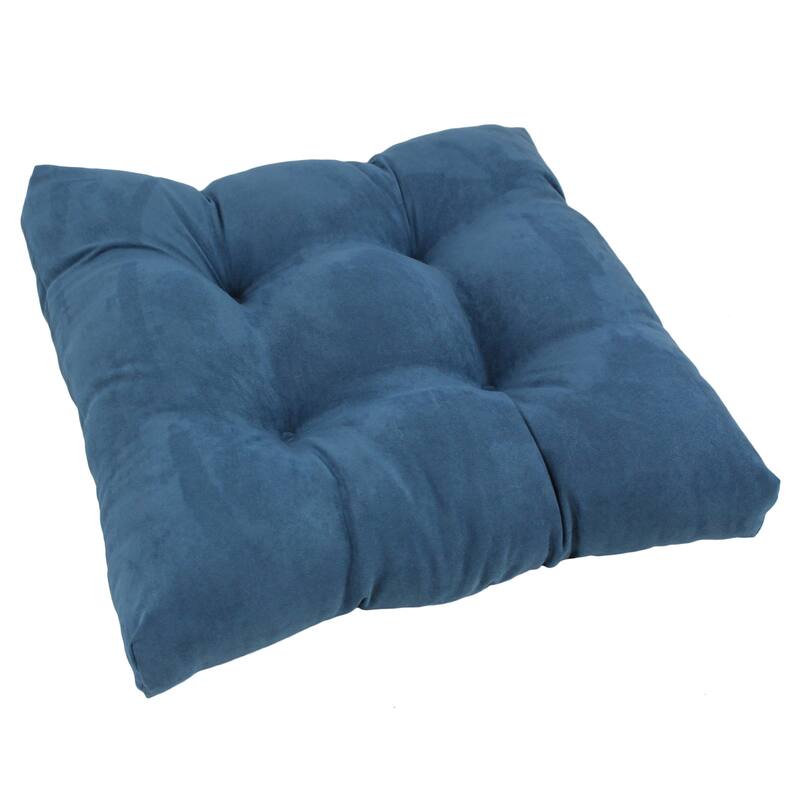 19-inch Square Microsuede Chair Cushion (Set of 1, 2, or 4) - 19 x 19 ...