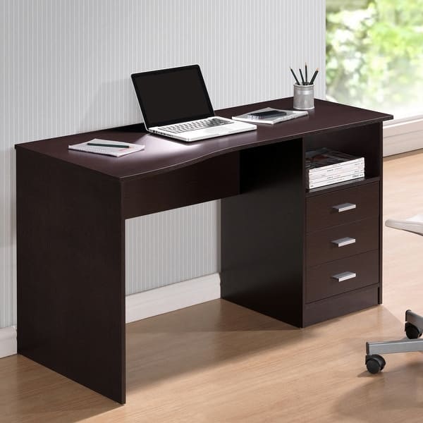 Modern Designs Classic 3-drawer Computer Desk - - 9357967