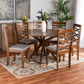 Mila Modern and Contemporary 7-Piece Dining Set - Bed Bath & Beyond ...
