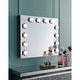Roomfitters Noralie Mirrored & Faux Diamonds Mirror, Hollywood Backlit ...