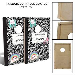 90S Notebook Tailgate Cornhole Board Set (Includes 8 Bags) - N/A - Bed Bath & Beyond - 33861867