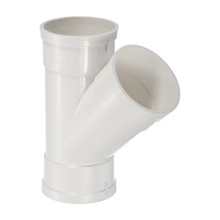 Wye Pipe Fitting, Y-Shape Splitter Duct Hose Connector for Drain Tubes ...