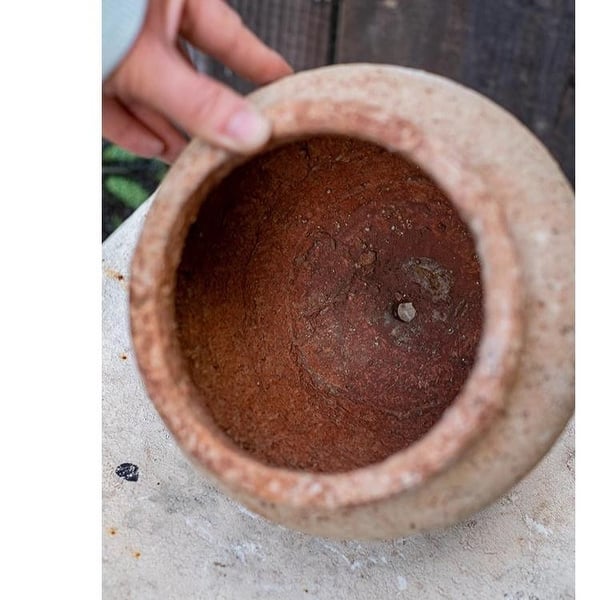RusticReach Distressed Cement Plant Pot - Bed Bath & Beyond - 38433917