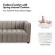 HULALA HOME Olinto Modern 83''W Genuine Leather Tufted Couch Sofa with ...