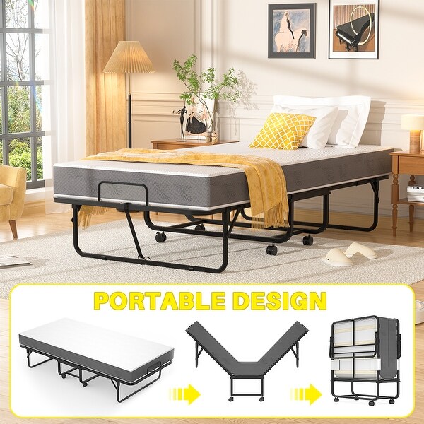 Storable bed for guest store