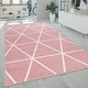 Modern Area Rug for Living Room Geometric Pattern in pastel colors ...