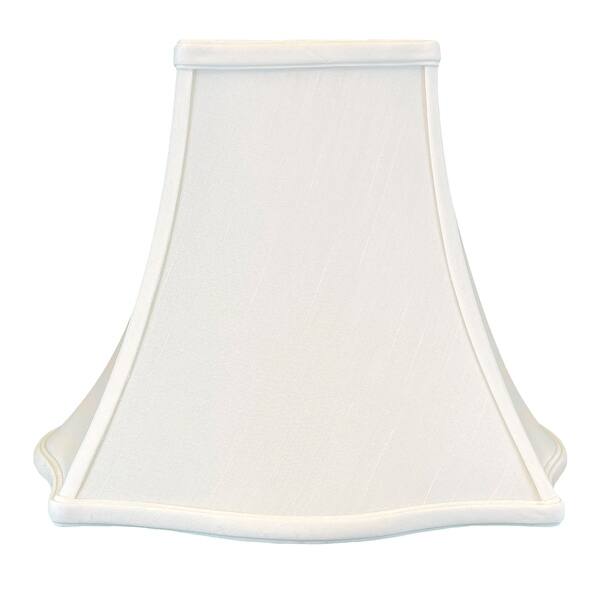 Royal Designs Fancy Square Bell Basic Lamp Shade, White, 4x10x8.5 - Bed ...