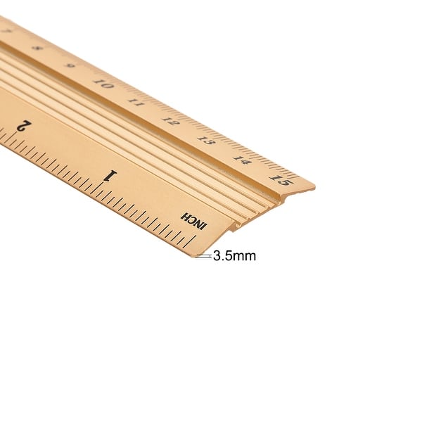 6pcs Aluminium Rulers 6 inch Professional Ruler for Blueprint Draft ...