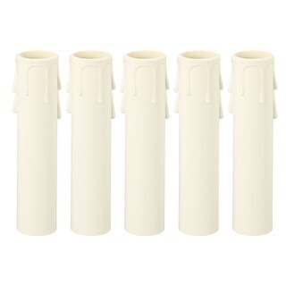 Candle Socket Covers, Plastic Sleeves Candelabra Base for Chandelier ...