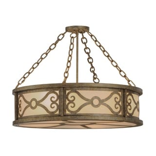 Meyda Tiffany 149652 Donya 4 Light 26" Wide Semi-Flush Drum Ceiling ...